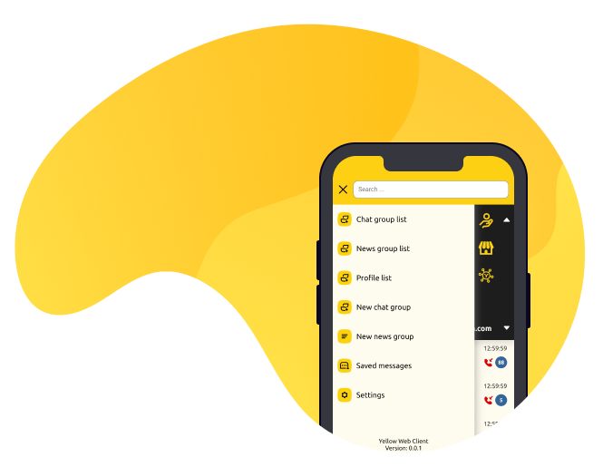 Yellow app features